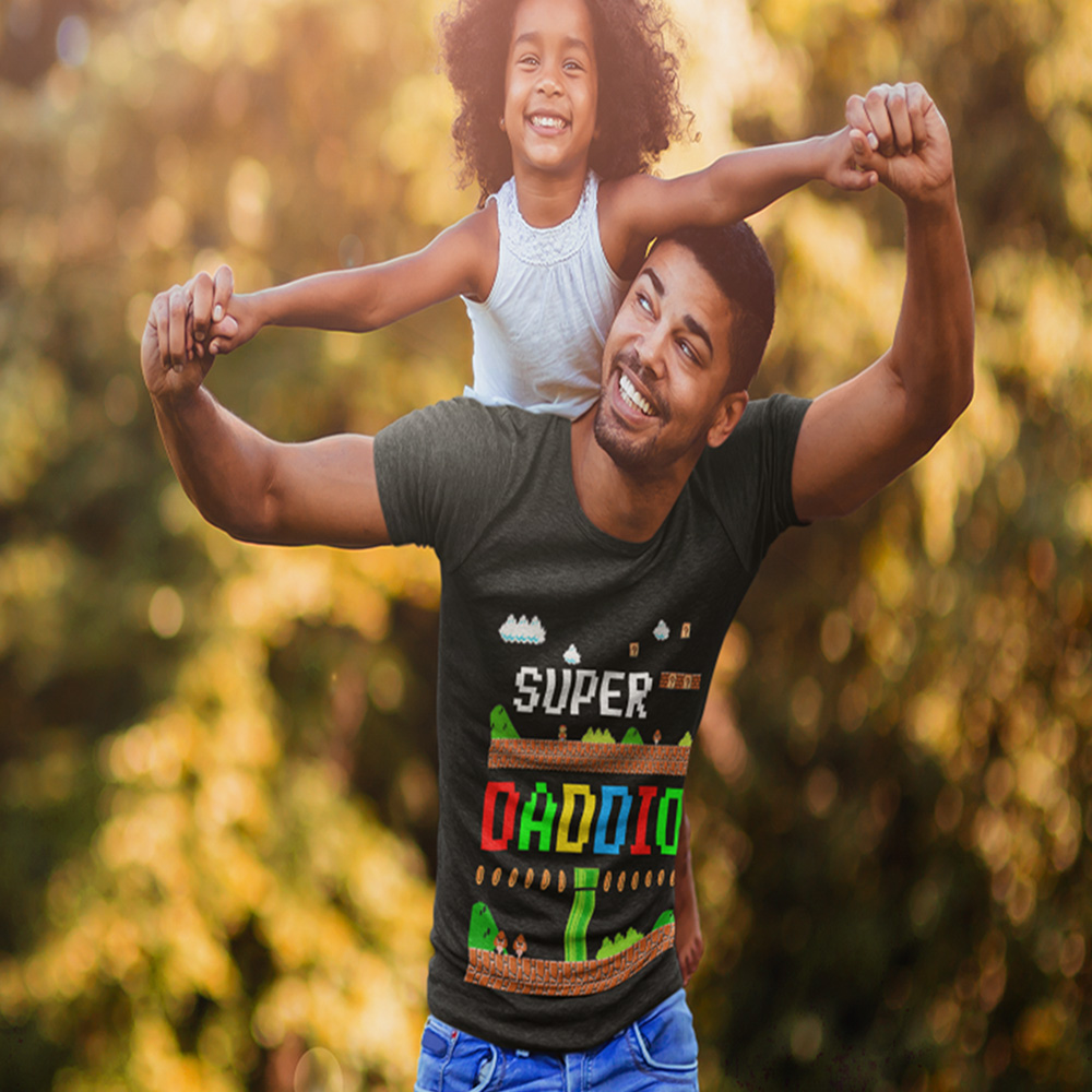 Mario Bros Shirt | Super Daddio T-Shirt - Funny Gaming Dad Shirt ...