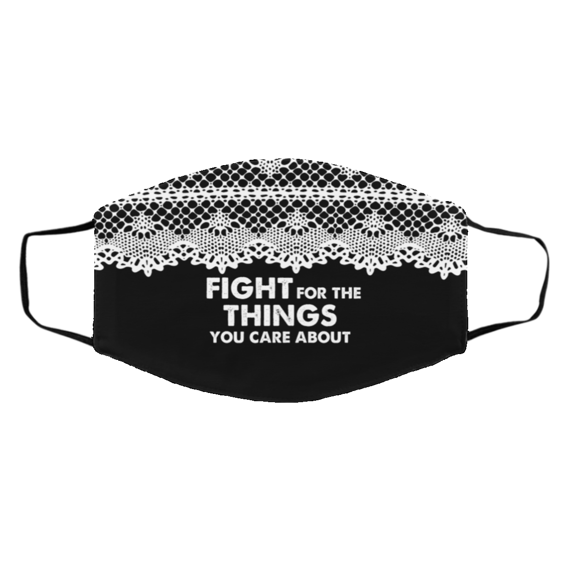 RBG Collar Feminist Mask | RBG Lace Collar Fight For The Things You ...