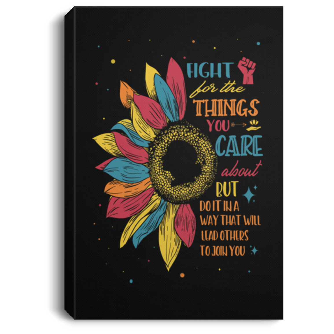 Blooming Flower Notorious RBG Canvas Poster | Ruth Fight For The Things ...