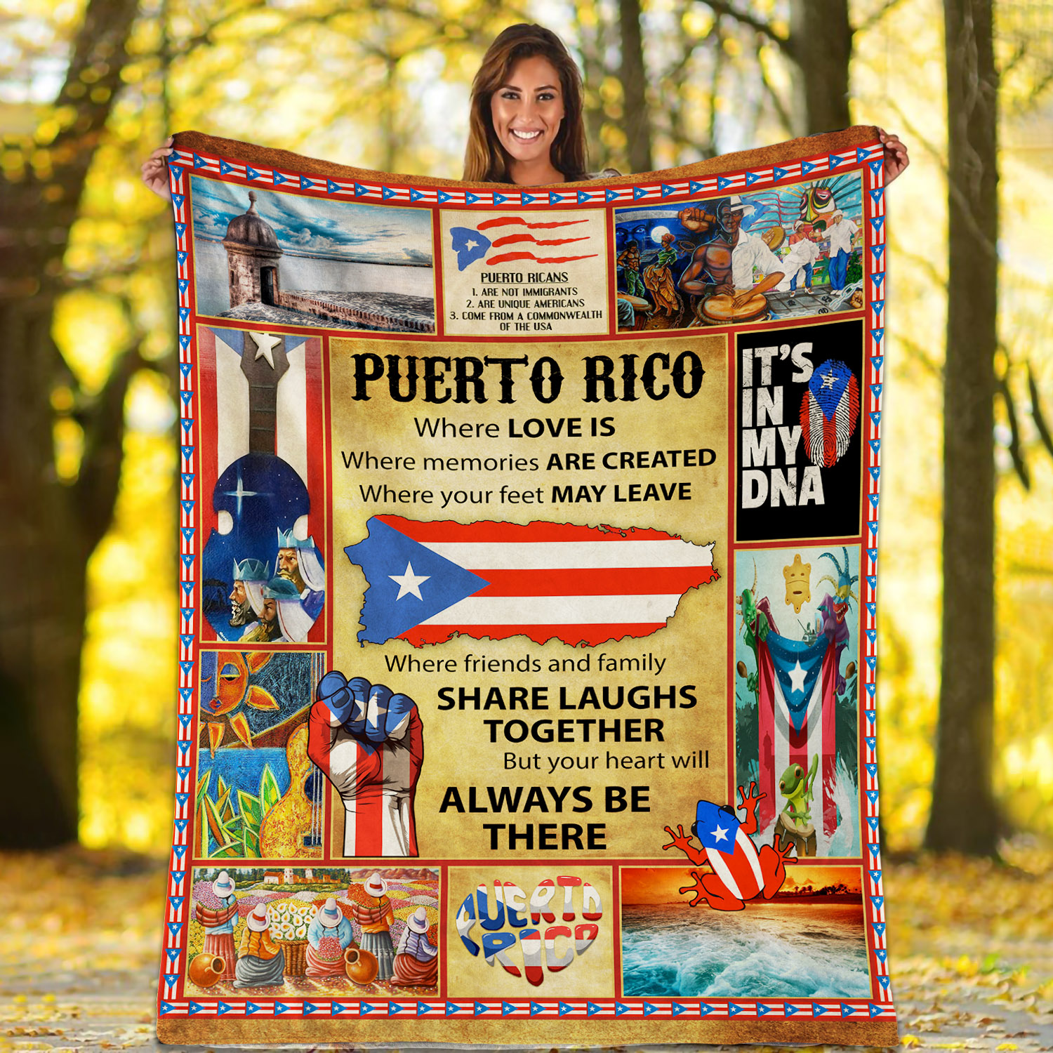 Puerto Rico Blanket | Puerto Rico Where Love Is Where Memories Are ...