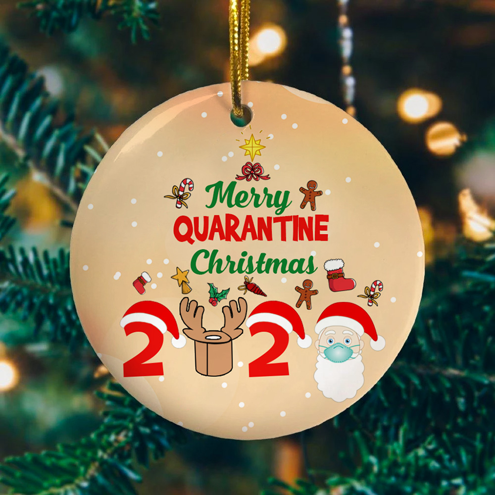 2020 Pandemic Christmas Ornaments | Merry Quarantine Christmas 2020 ...
