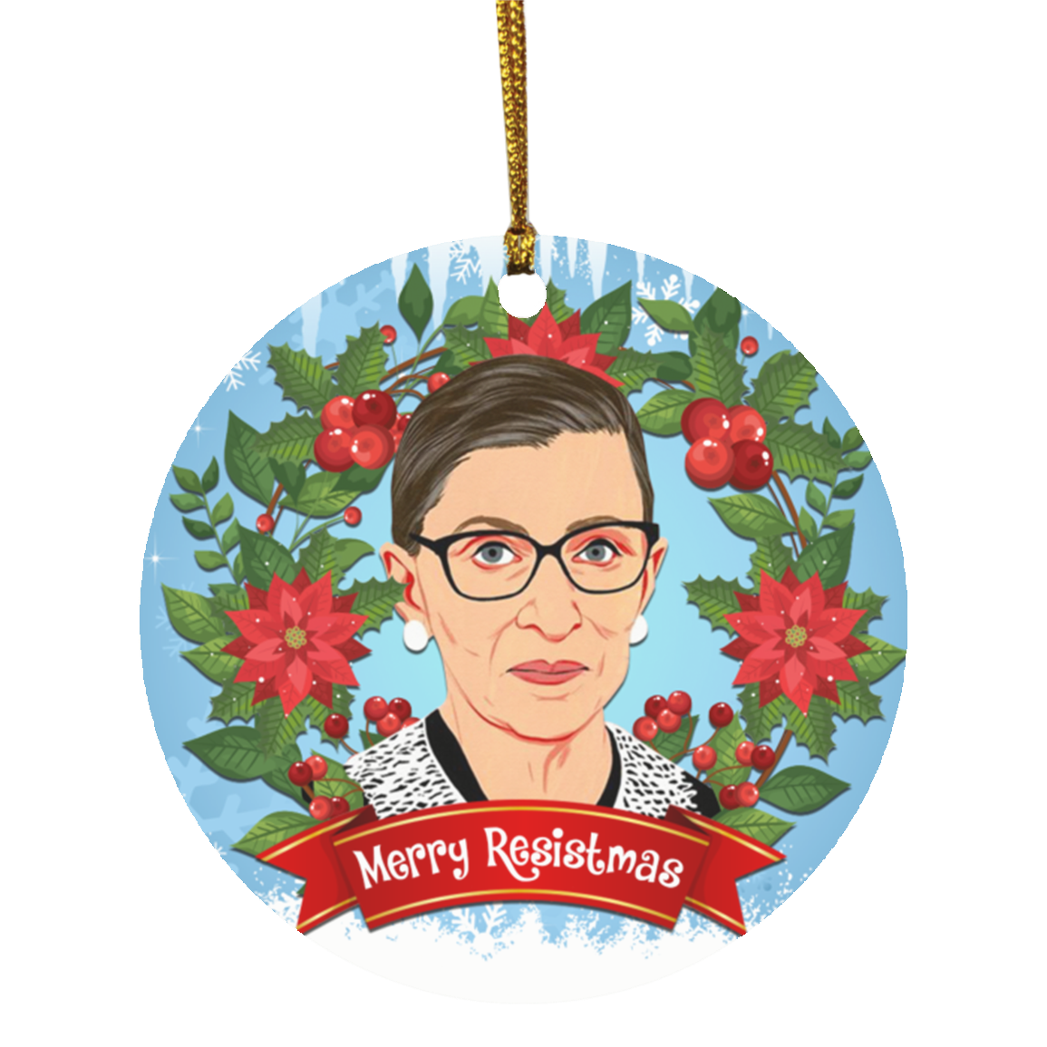 RBG Resistmas Ornament | RBG Merry Resistmas Decorative Ornament ...