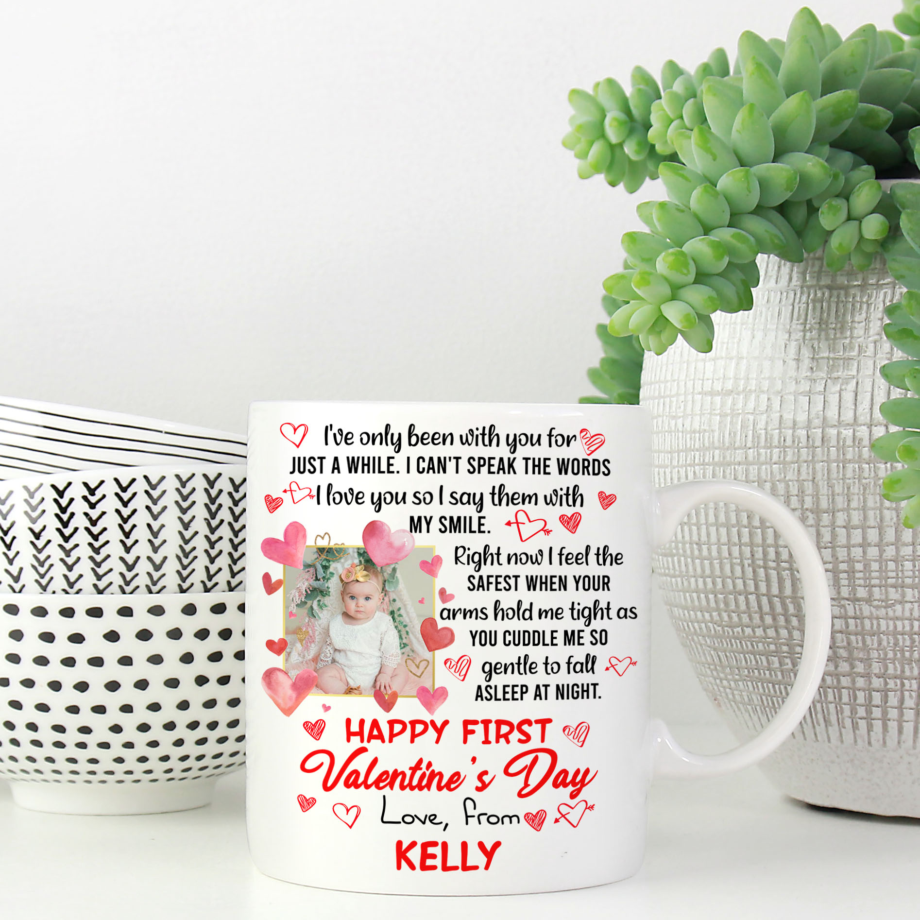 Personalized Valentine's Day Mommy Mug | Personalized Custom Photo ...