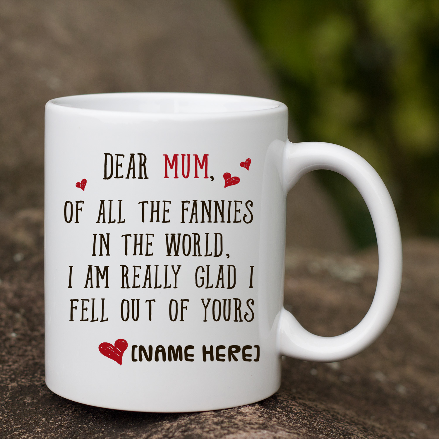 Personalized Mum Mug | Personalized Dear Mum Of All Fannies In The ...