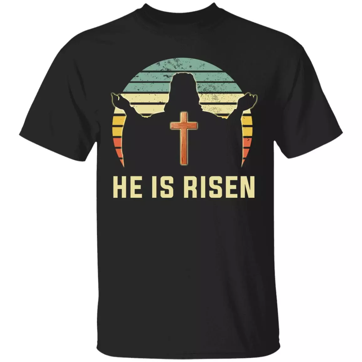 Christian Easter Shirt | Retro He Is Risen Christian Jesus Christ ...