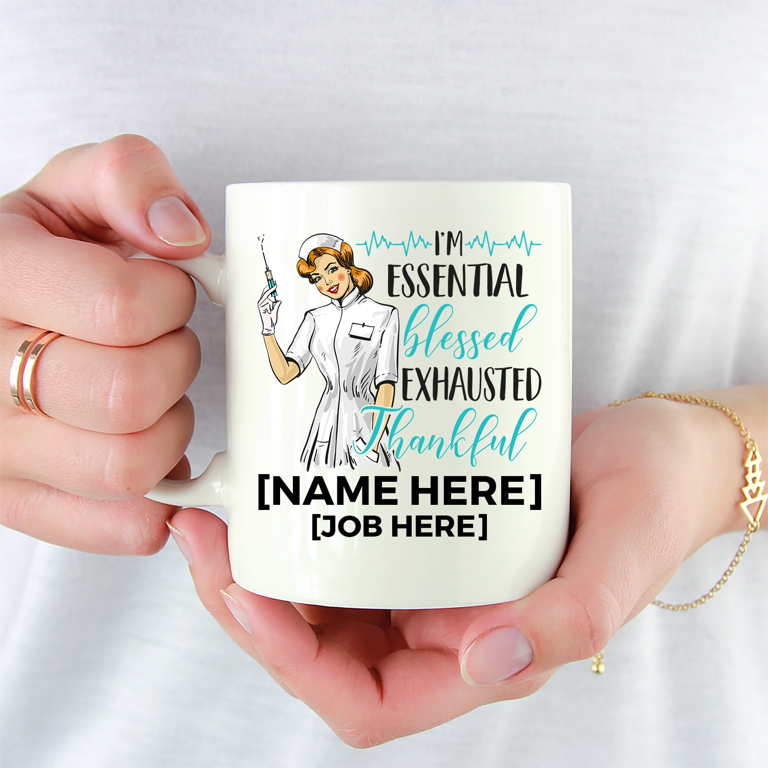 Personalized Essential Healthcare Worker Coffee Mug | Essential Workers ...