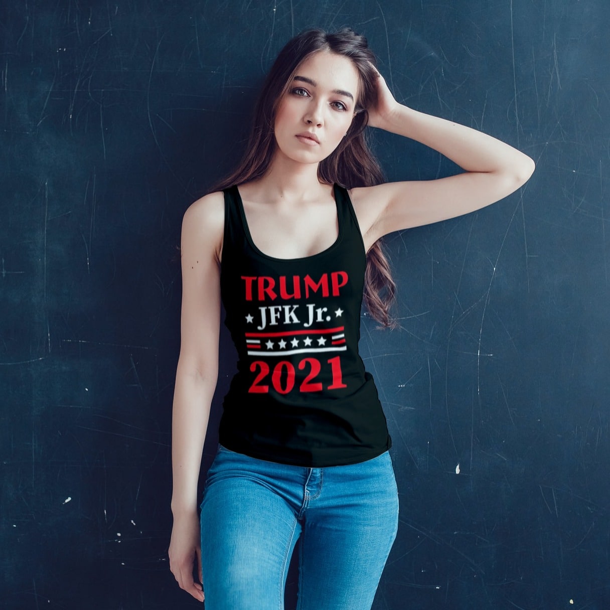 Trump Jfk Jr. 2021 Tank Top | Pro Trump Gift Trump Jfk Jr. 2021 Cotton ...