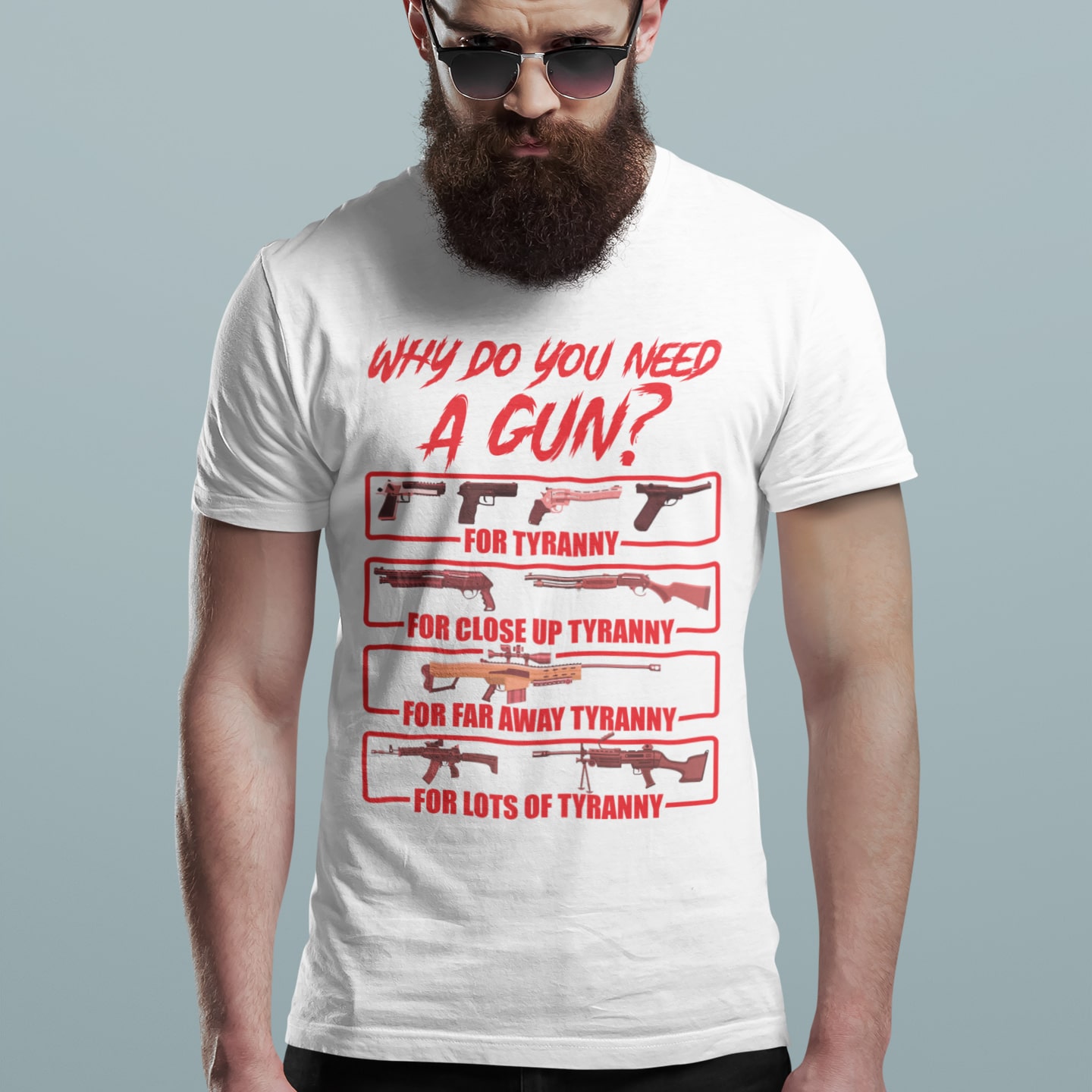Tyranny Gun Shirt | Why Do You Need A Gun For Tyranny For Tyranny Close ...