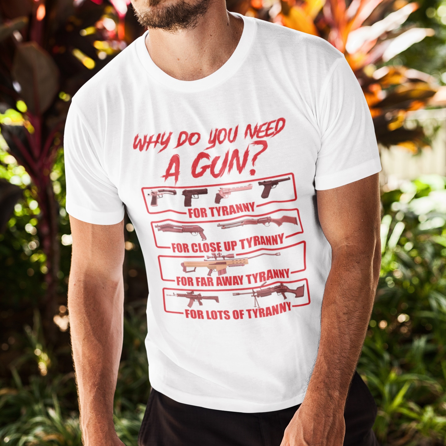 Tyranny Gun Shirt | Why Do You Need A Gun For Tyranny For Tyranny Close ...