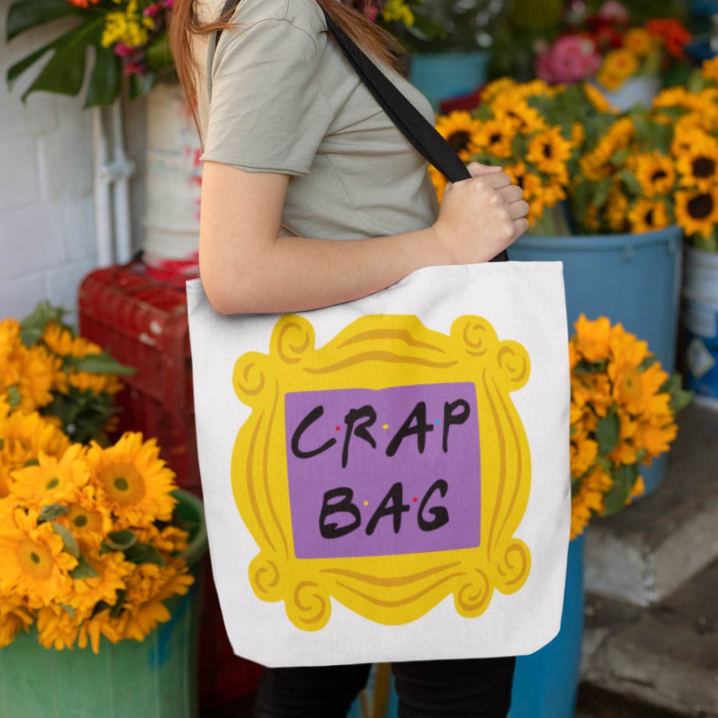 Crap Bag All Over Print Tote Bag - Shoulder Bag - Reusable Grocery ...
