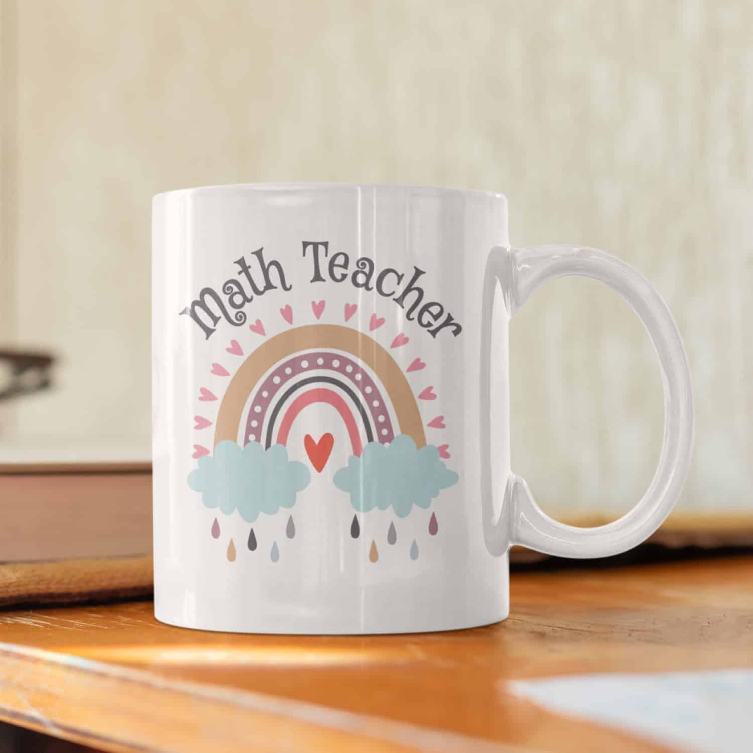 Cute Math Teacher Ceramic Coffee Mug - Water Bottle - Beer Stein | CubeBik