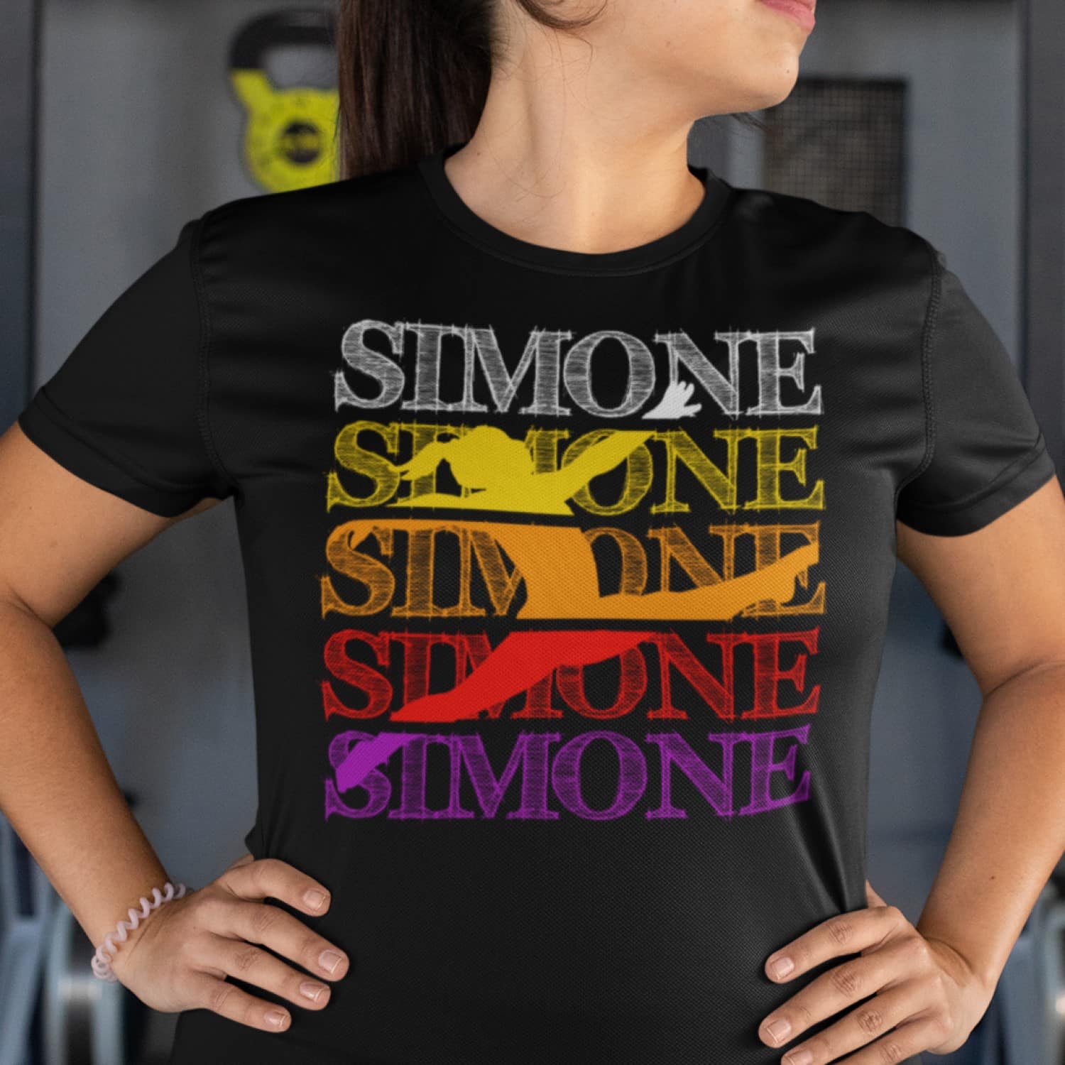 Retro Simone Biles T-shirt - V-neck - American Artistic Gymnastics ...