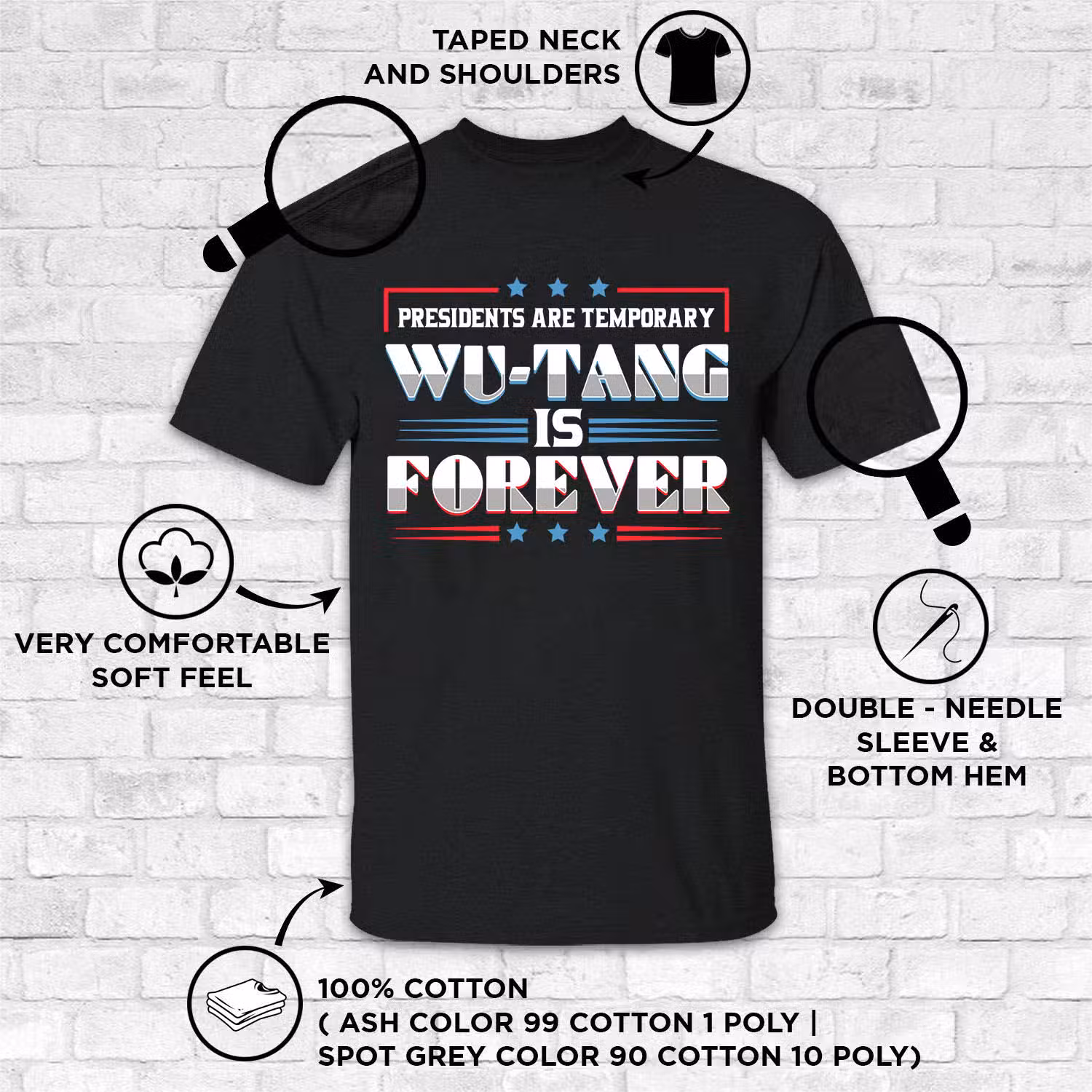 Wu Tang Is Forever Shirt | Presidents Are Temporary Wu Tang Is Forever ...